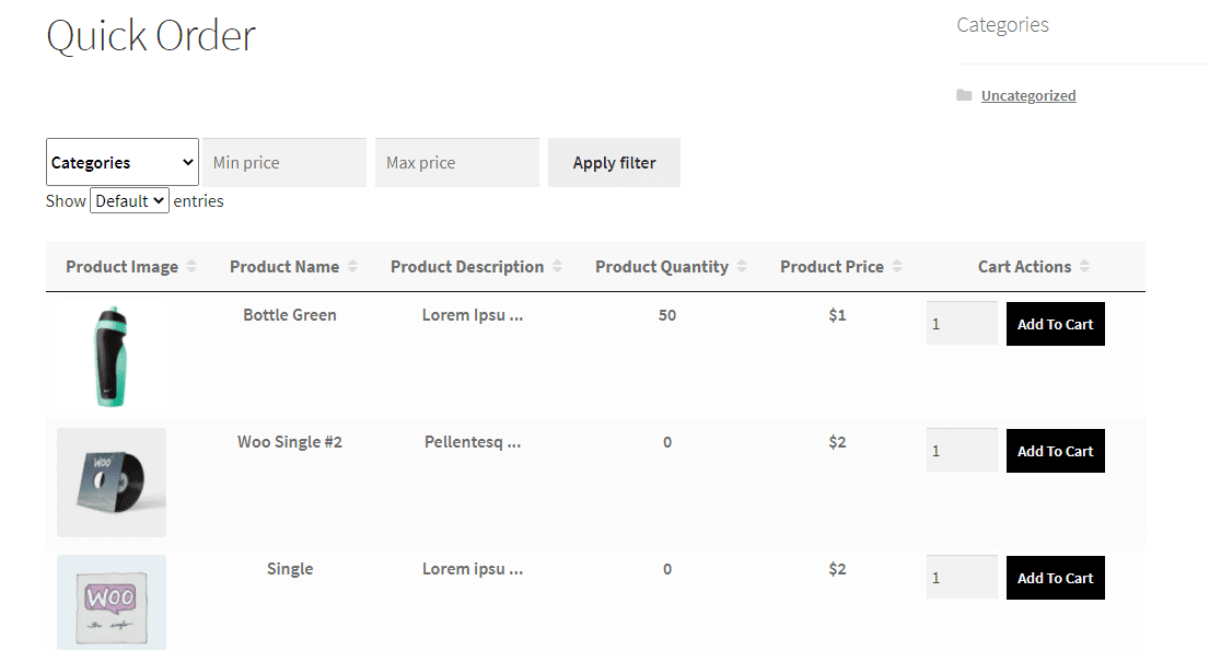 How To Design WooCommerce Bulk Order Form In 3 Simple Steps
